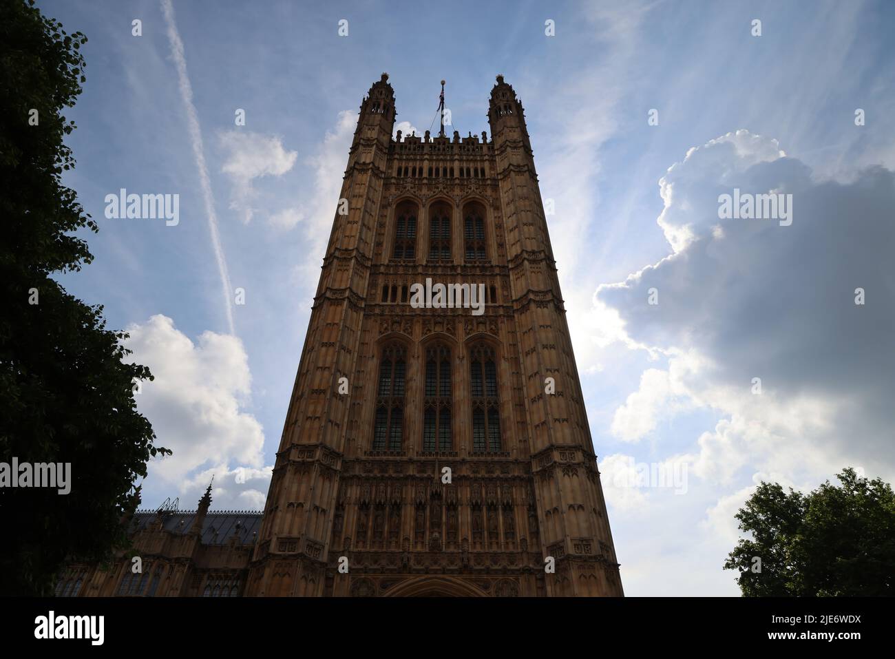 The Victoria Tower of the House of Lords, London Stock Photo - Alamy