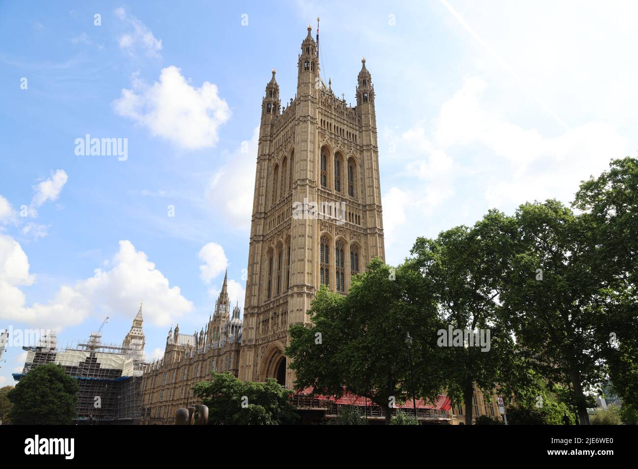 The Victoria Tower of the House of Lords, London Stock Photo - Alamy