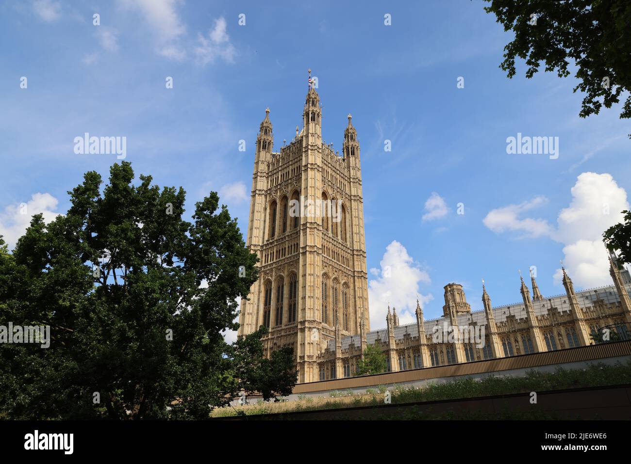 The Victoria Tower of the House of Lords, London Stock Photo - Alamy