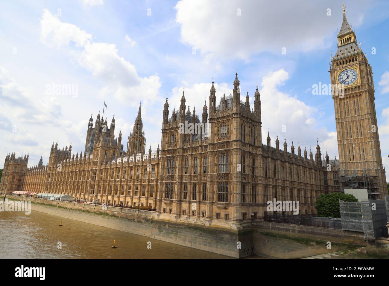 The Palace of Westminster and the tower of Big Ben, London Stock Photo ...