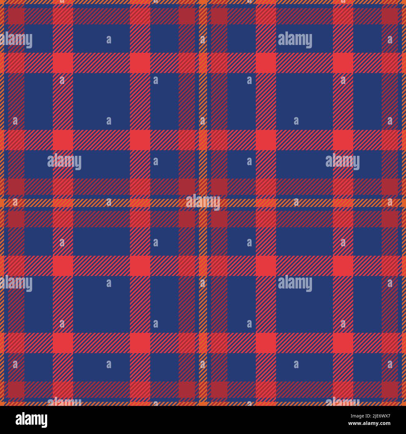 Plaid seamless pattern in blue. Check fabric texture. Vector textile ...