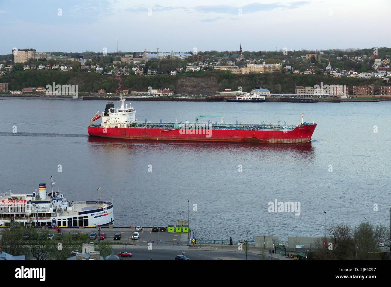 cruise ship, Quebec City, Ville de Québec, Quebec province, Canada ...
