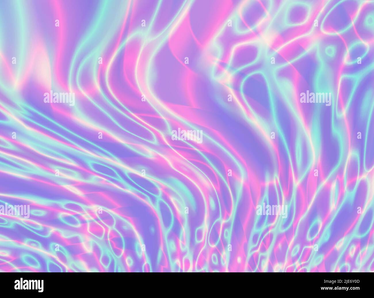 Background with colorful chromatic waves, liquid hologram foil pattern ...