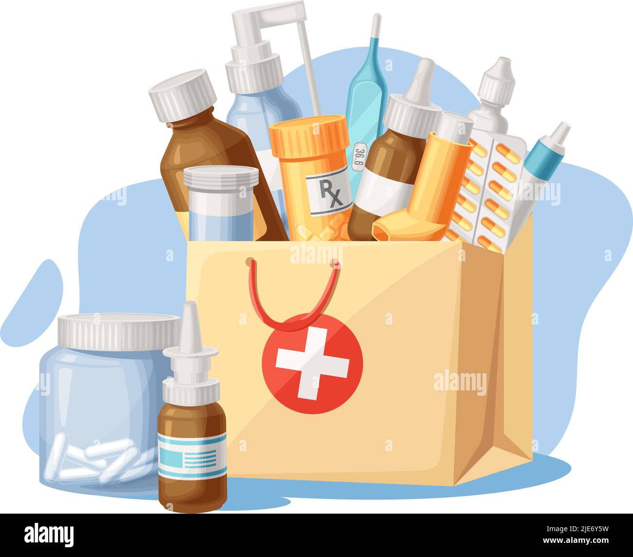 Blister bag Stock Vector Images - Alamy