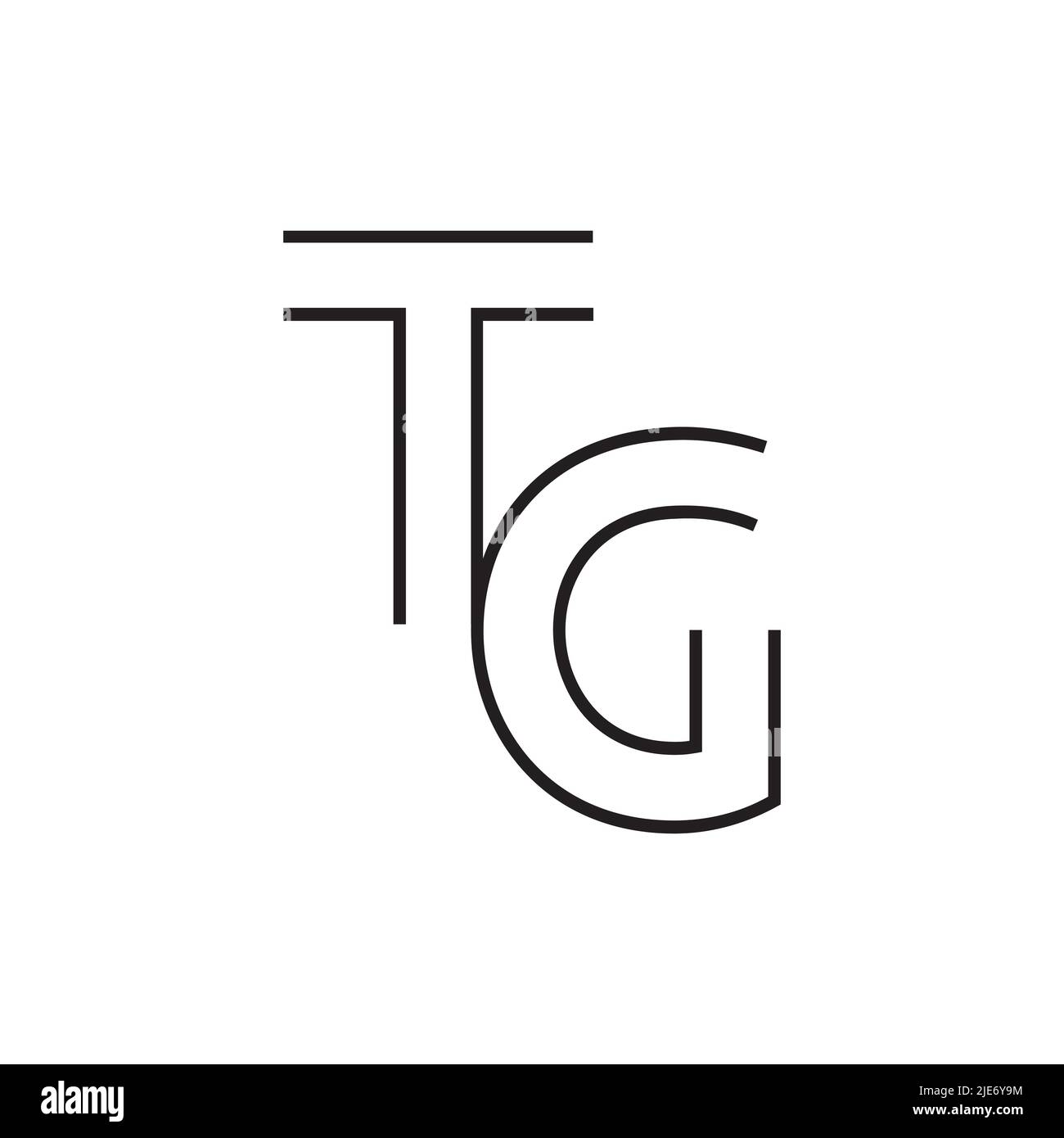 line TG logo isolated on white background Stock Vector Image & Art - Alamy