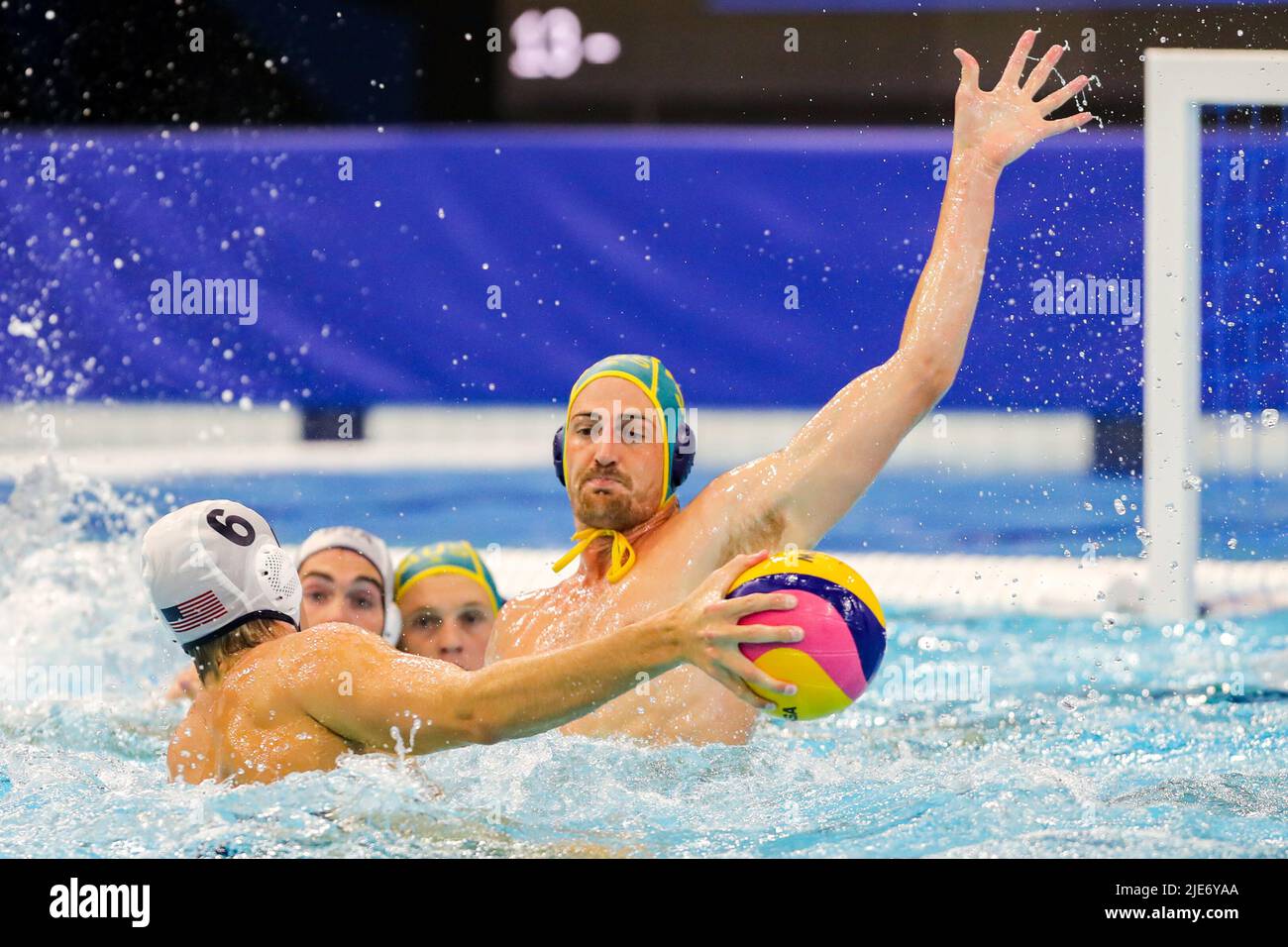 SZEGED, HUNGARY - JUNE 25: Jake Ehrhardt of United States and George ...
