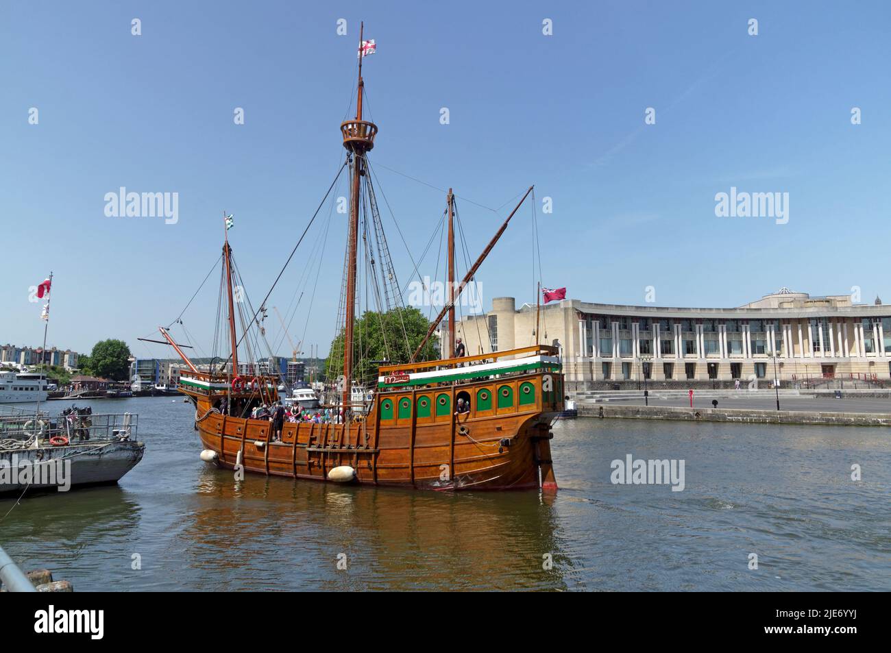 Mathew sail boat, replica of John Cabot's wooden ship which crossed the ...