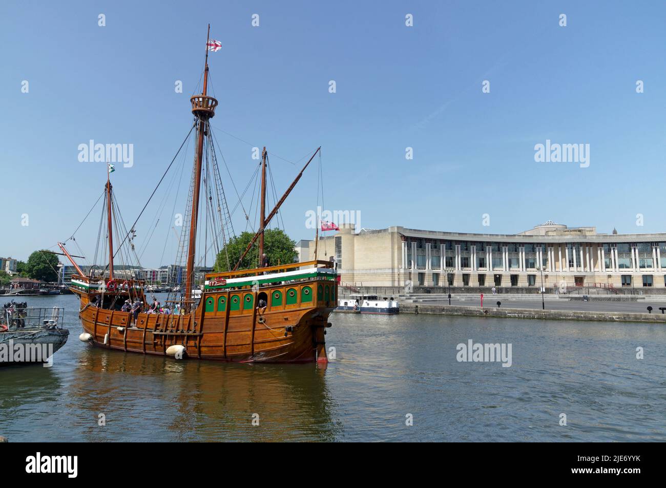Mathew sail boat, replica of John Cabot's wooden ship which crossed the ...