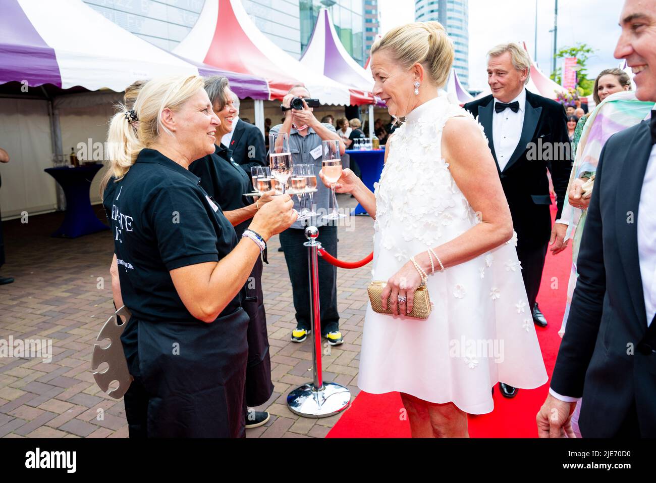 Princess Mabel attending the 30th anniversary of the largest benefit ...