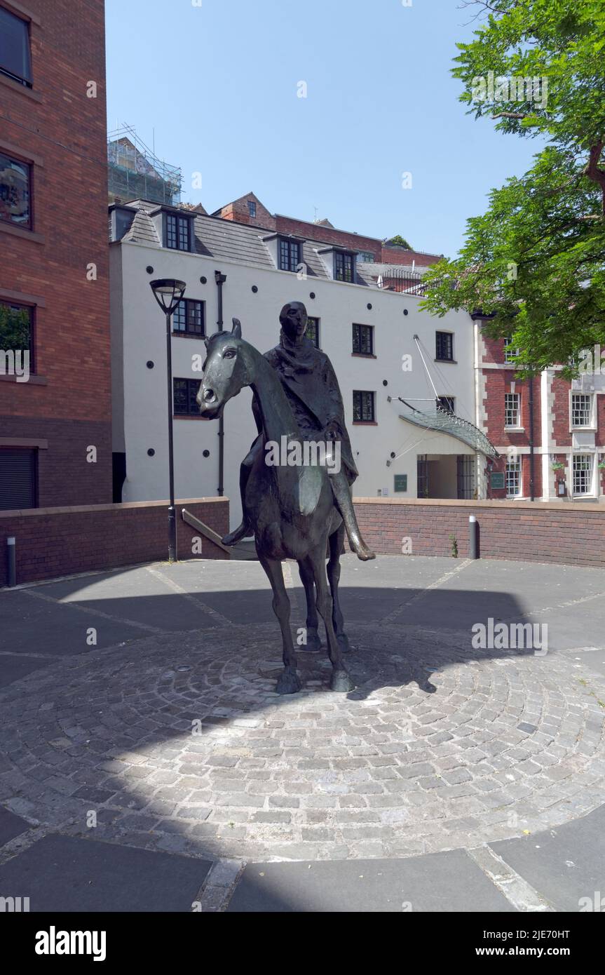 Cloaked Horseman by David Backhouse. (1984) Man on horse, life-size ...