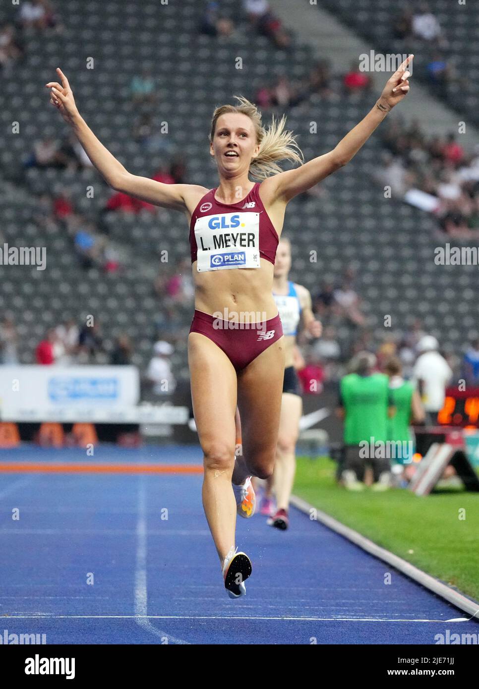 Berlin, Germany. 25th June, 2022. Athletics: German Championships, Decisions at the Olympic ...