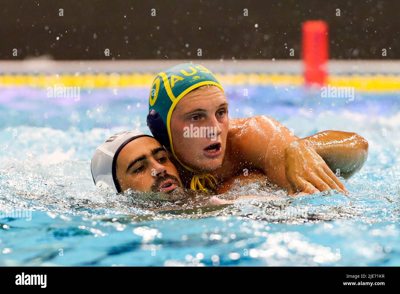 SZEGED, HUNGARY - JUNE 25: Ben Hallock of United States and Timothy ...