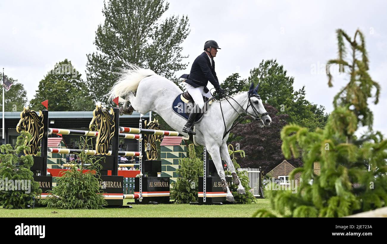 Hassocks. United Kingdom. 25 June 2022. The Al Shira'aa Hickstead Derby ...