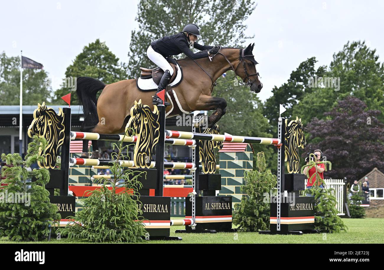 Hassocks. United Kingdom. 25 June 2022. The Al Shira'aa Hickstead Derby ...