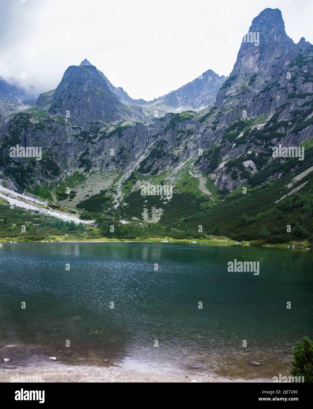 View of Green lake in High Tatras Stock Photo - Alamy