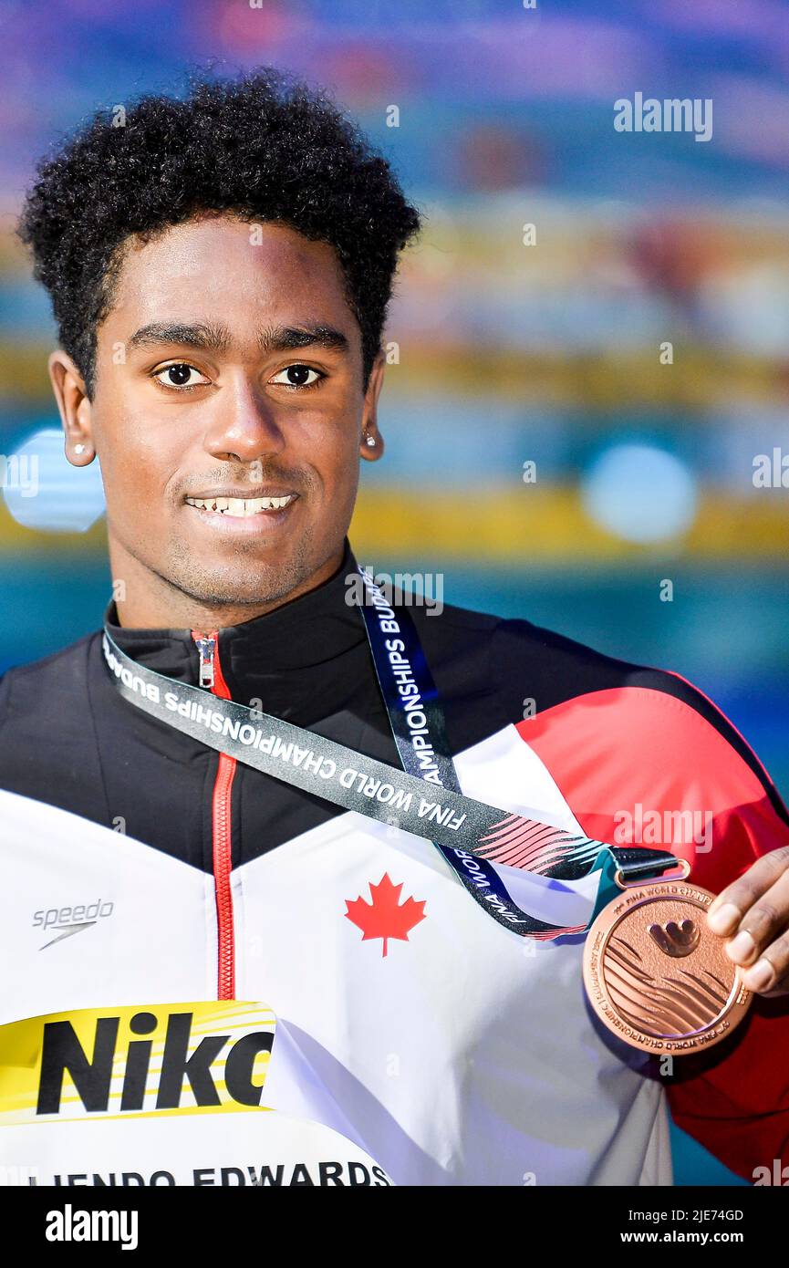 Budapest, Hungary. 24th June, 2022. LIENDO EDWARDS Joshua CAN Bronze ...