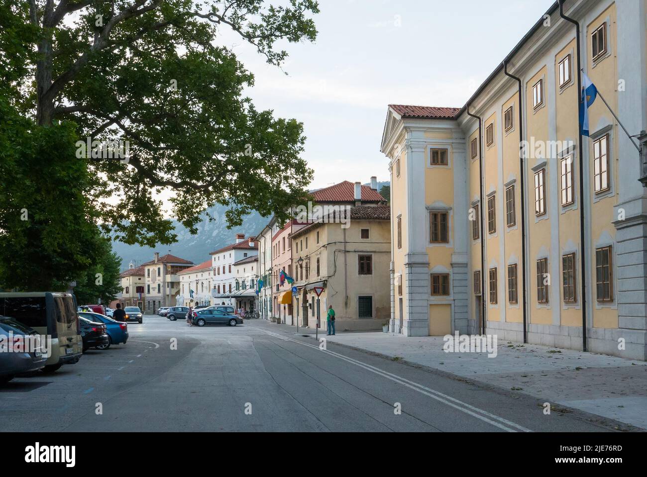 Vipava, Slovenia (24th June 2022) - The central square of Glavni Trg ...