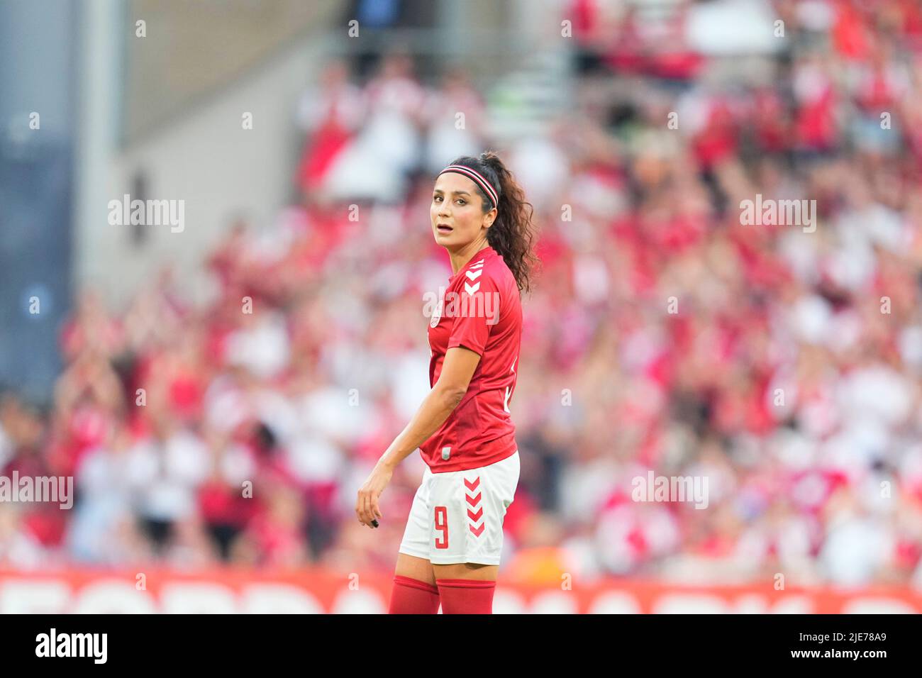 June 24, 2022: Nadia Nadim of Denmark during Denmark Women v Brazil ...