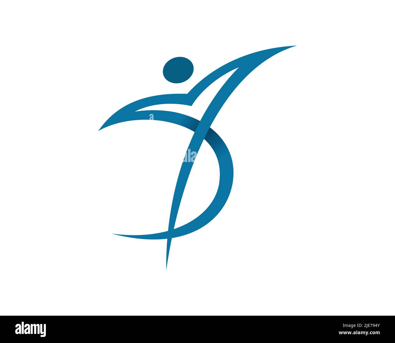 Simple Figure with Active Motion Symbol Stock Vector Image & Art - Alamy