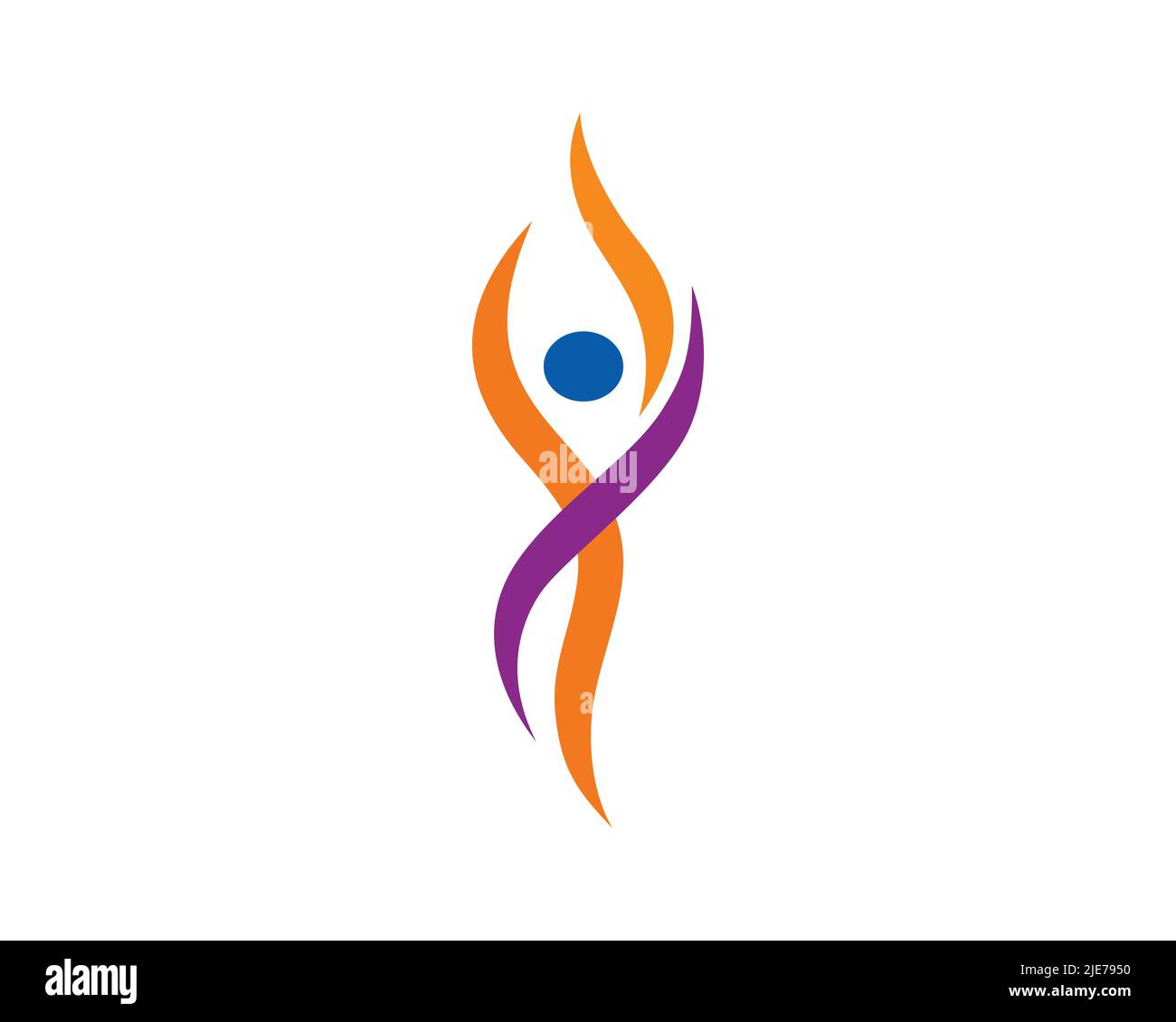 Simple Figure with Gentle Wavy Shapes Symbol Stock Vector Image & Art ...