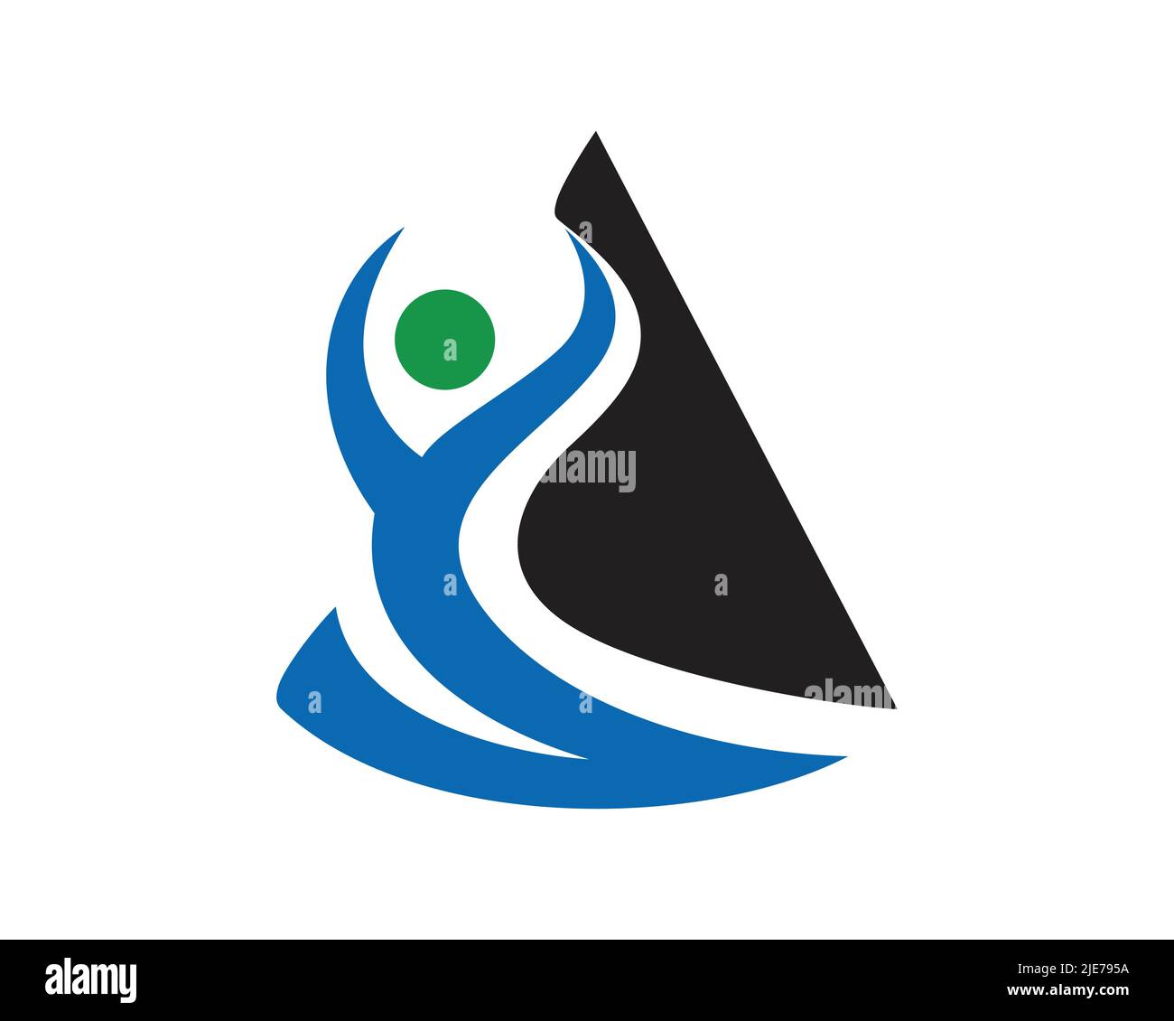 Simple Elegant Figure with Rising Gesture Stock Vector Image & Art - Alamy
