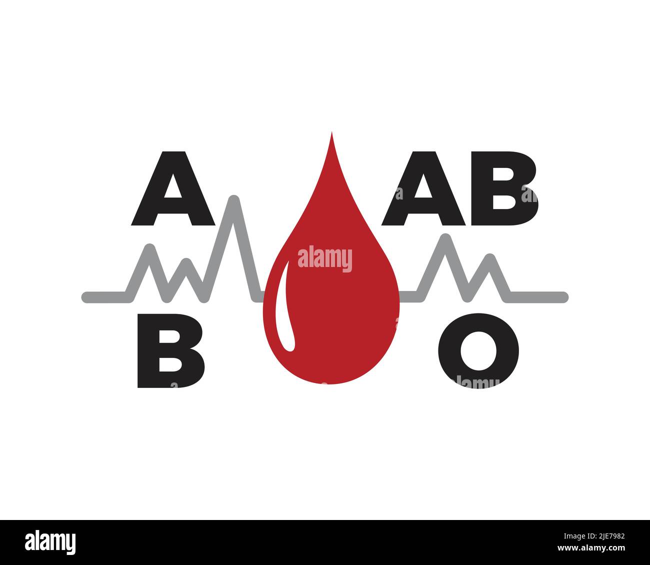 Simple Blood Type and Blood Donor Symbol Stock Vector Image & Art - Alamy