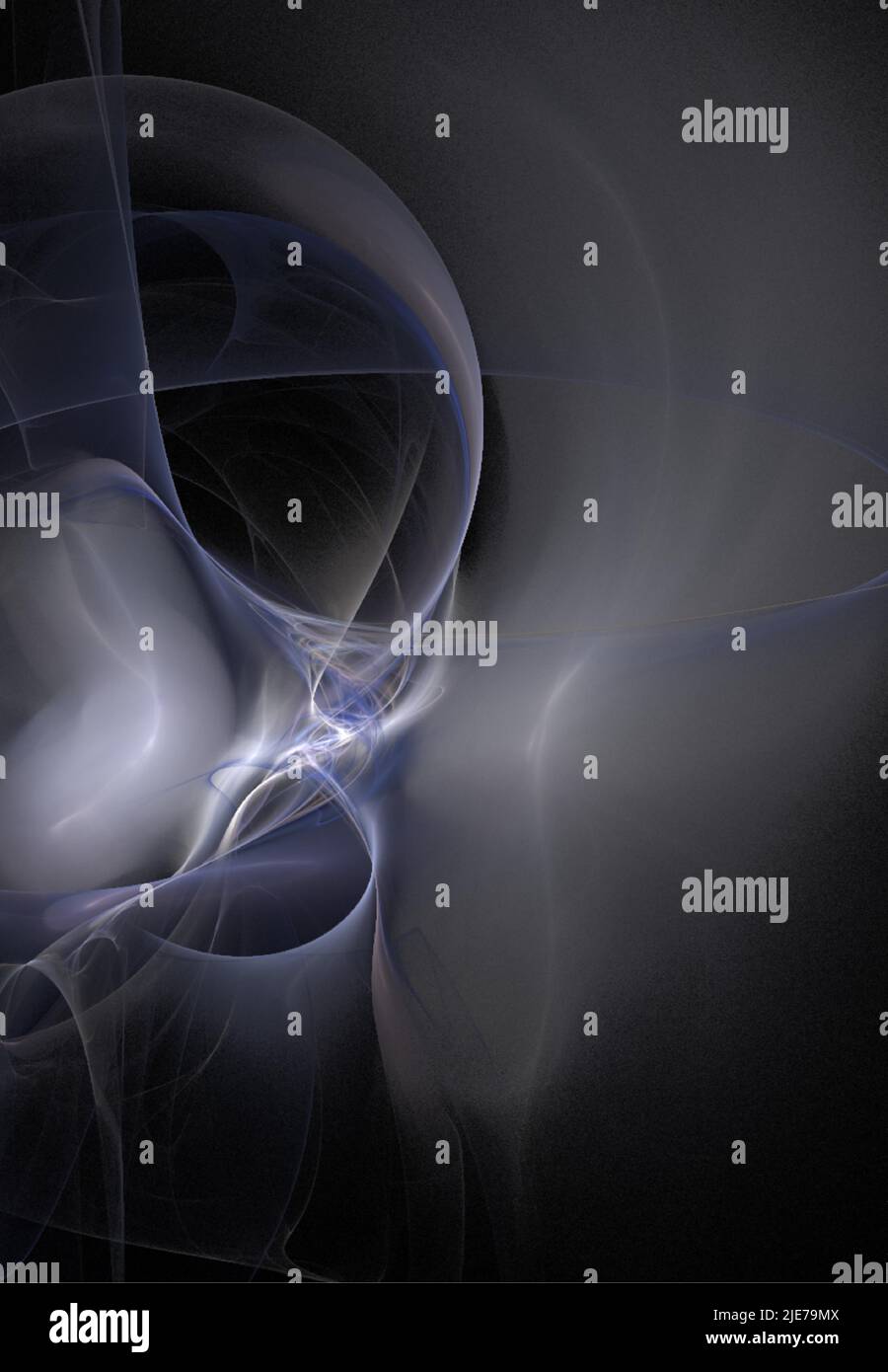 bright abstract linear background, white and blue digital drawing on ...