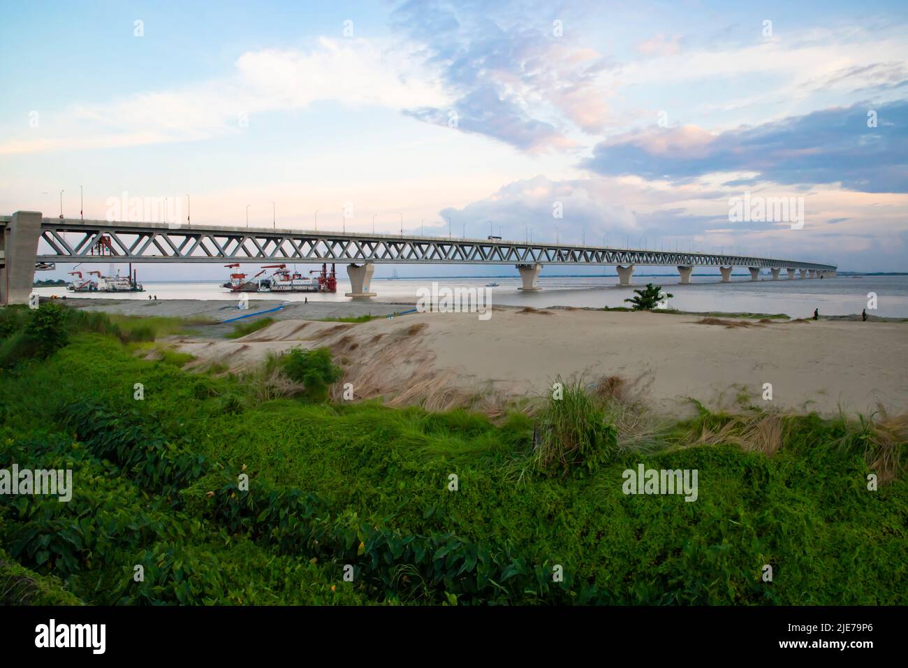 Padma Multipurpose Bridge at Padma river in Bangladesh. This Bridge was ...