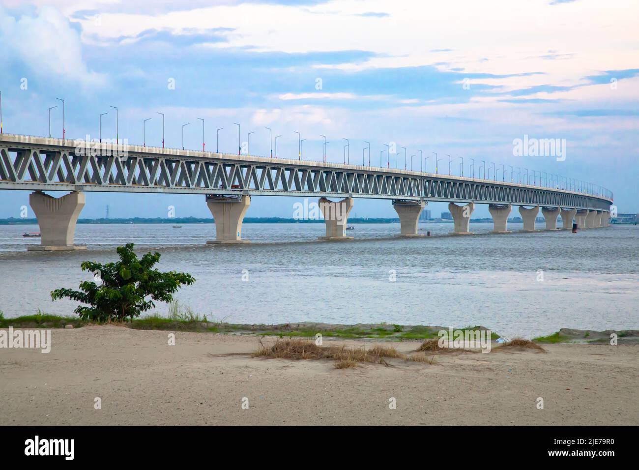 Padma Multipurpose Bridge at Padma river in Bangladesh. This Bridge was ...