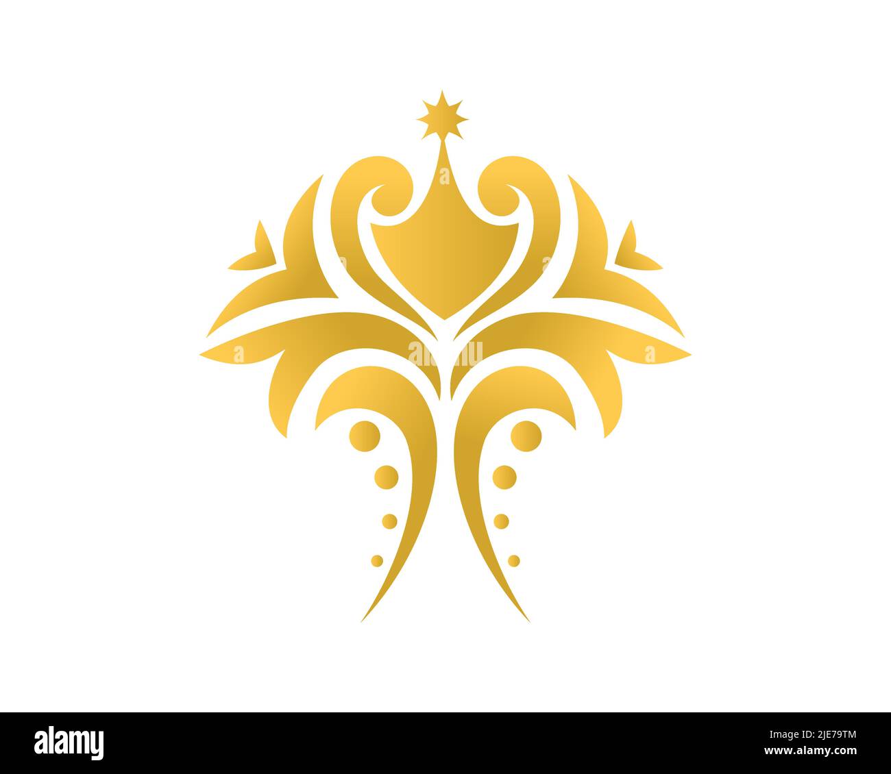 Golden luxury ornament vector Stock Vector Images - Alamy