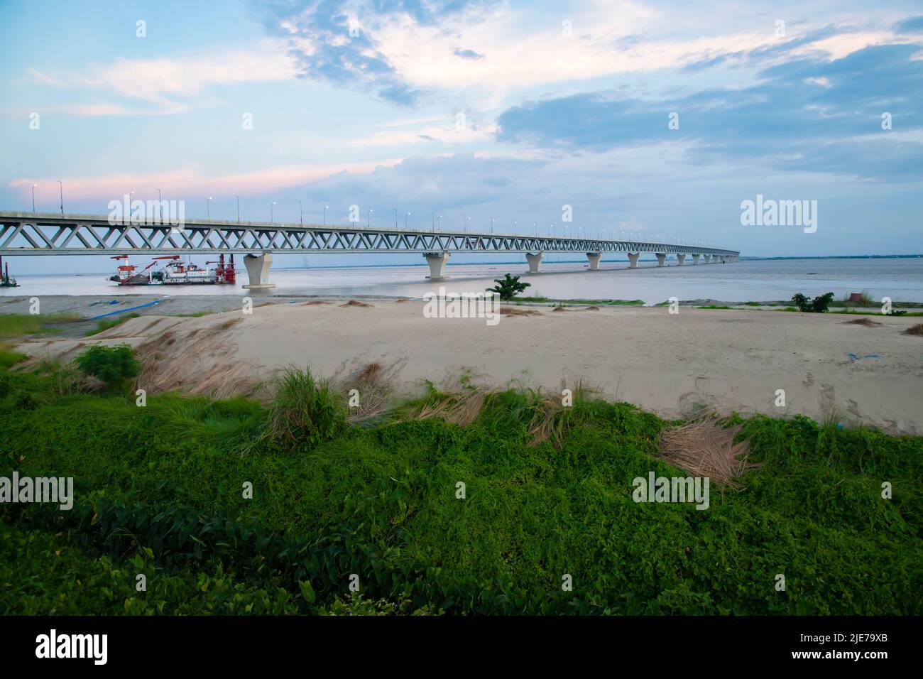 Padma Multipurpose Bridge at Padma river in Bangladesh. This Bridge was ...