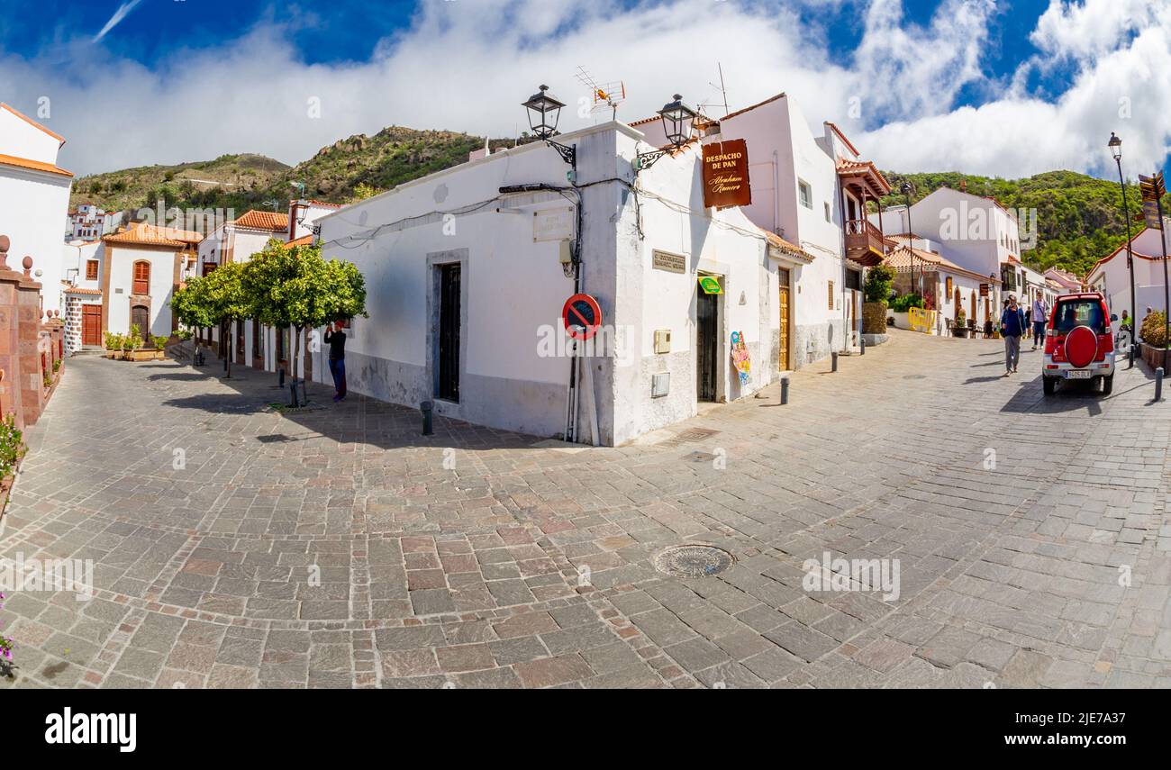Tejeda Gran Canaria 16 February 2022 a tourist town very visited by ...