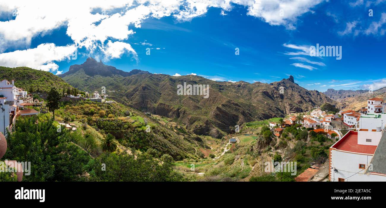 Tejeda Gran Canaria 16 February 2022 a tourist town very visited by ...