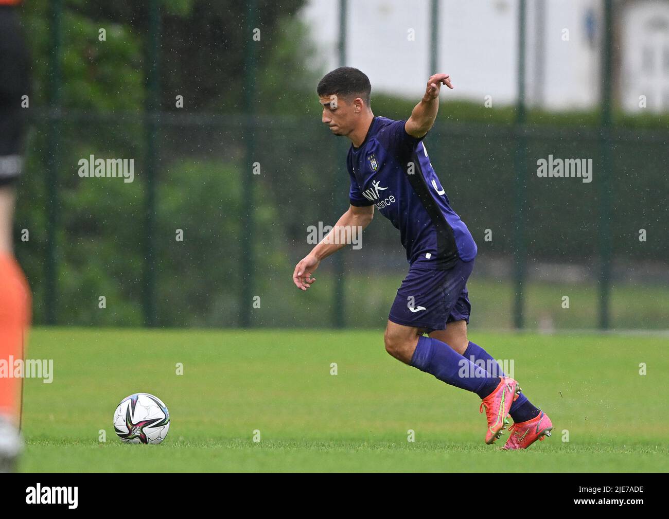 Anderlecht's Mohamed Bouchouari pictured in action during a friendly ...