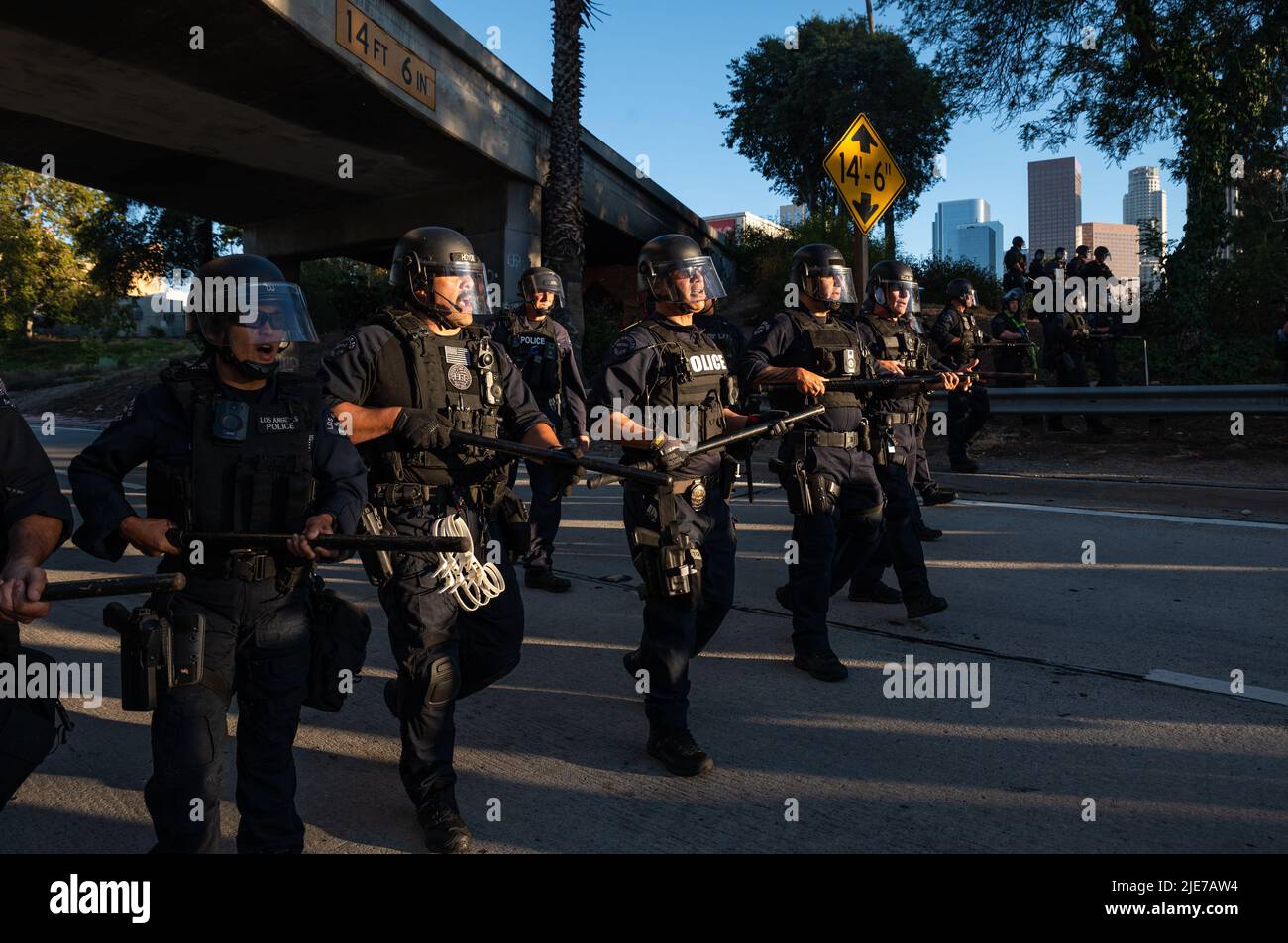 Los Angeles, California, USA. 24th June, 2022. LAPD officers respond to ...