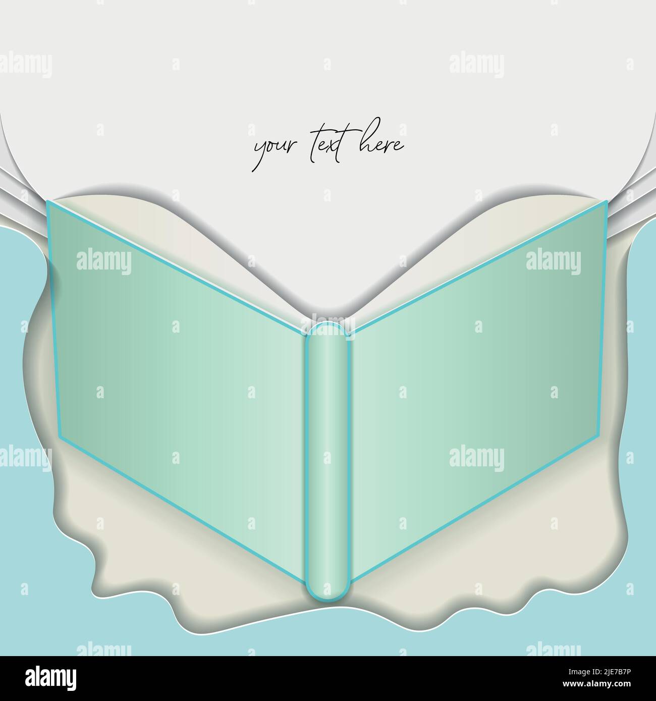 Open book cut out Stock Vector Images - Alamy