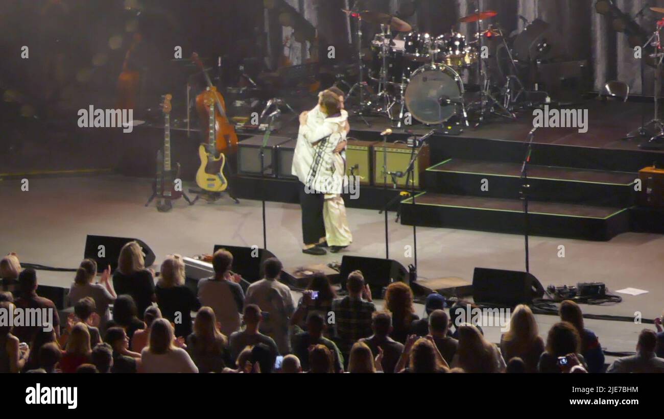 Los Angeles, California, USA 24th June 2022 Brandi Carlile and Marcus ...