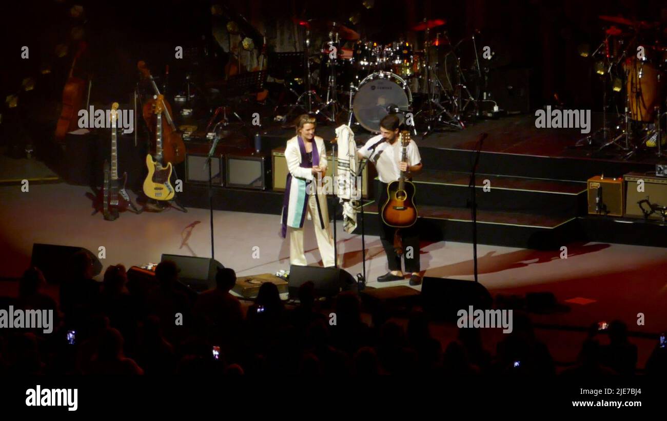 Los Angeles, California, USA 24th June 2022 Brandi Carlile and Marcus ...