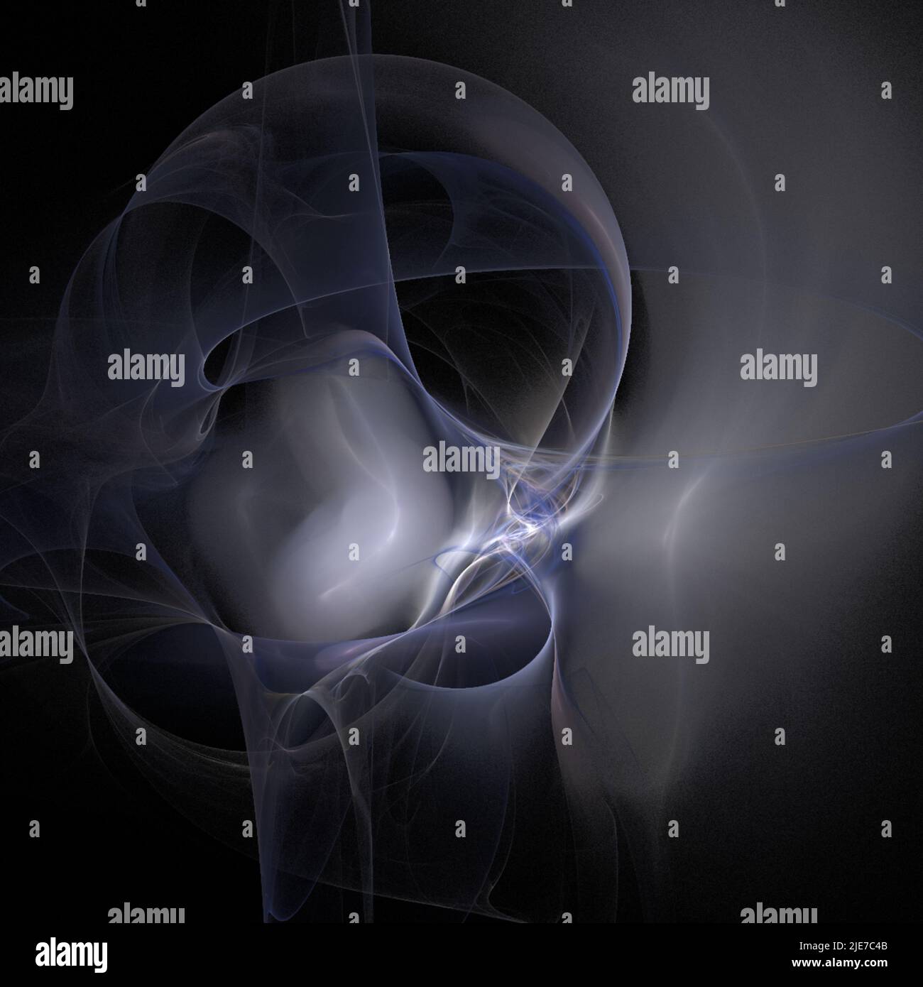 bright abstract linear background, white and blue digital drawing on ...