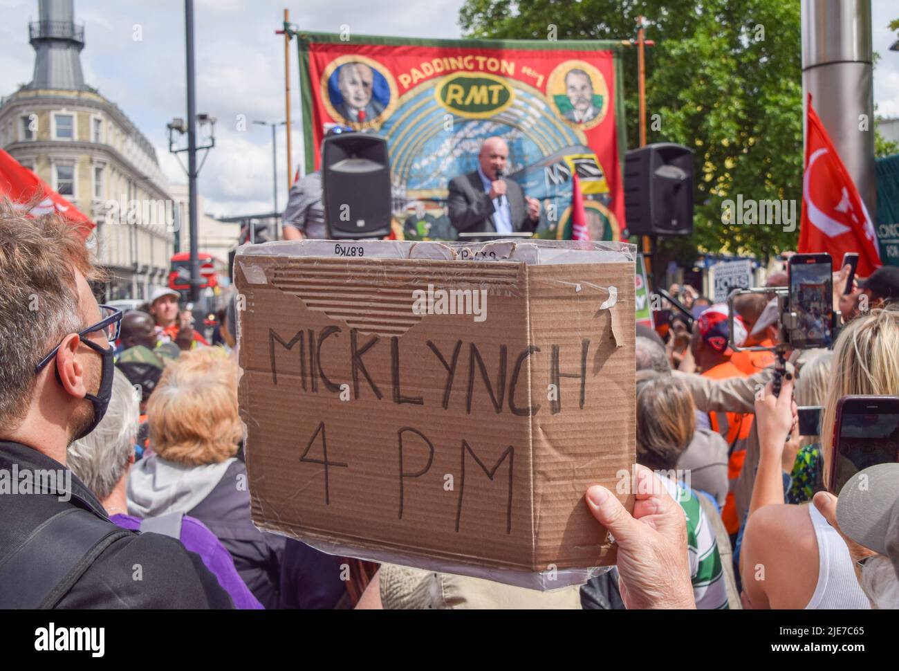 Mick lynch for prime minister hi-res stock photography and images - Alamy