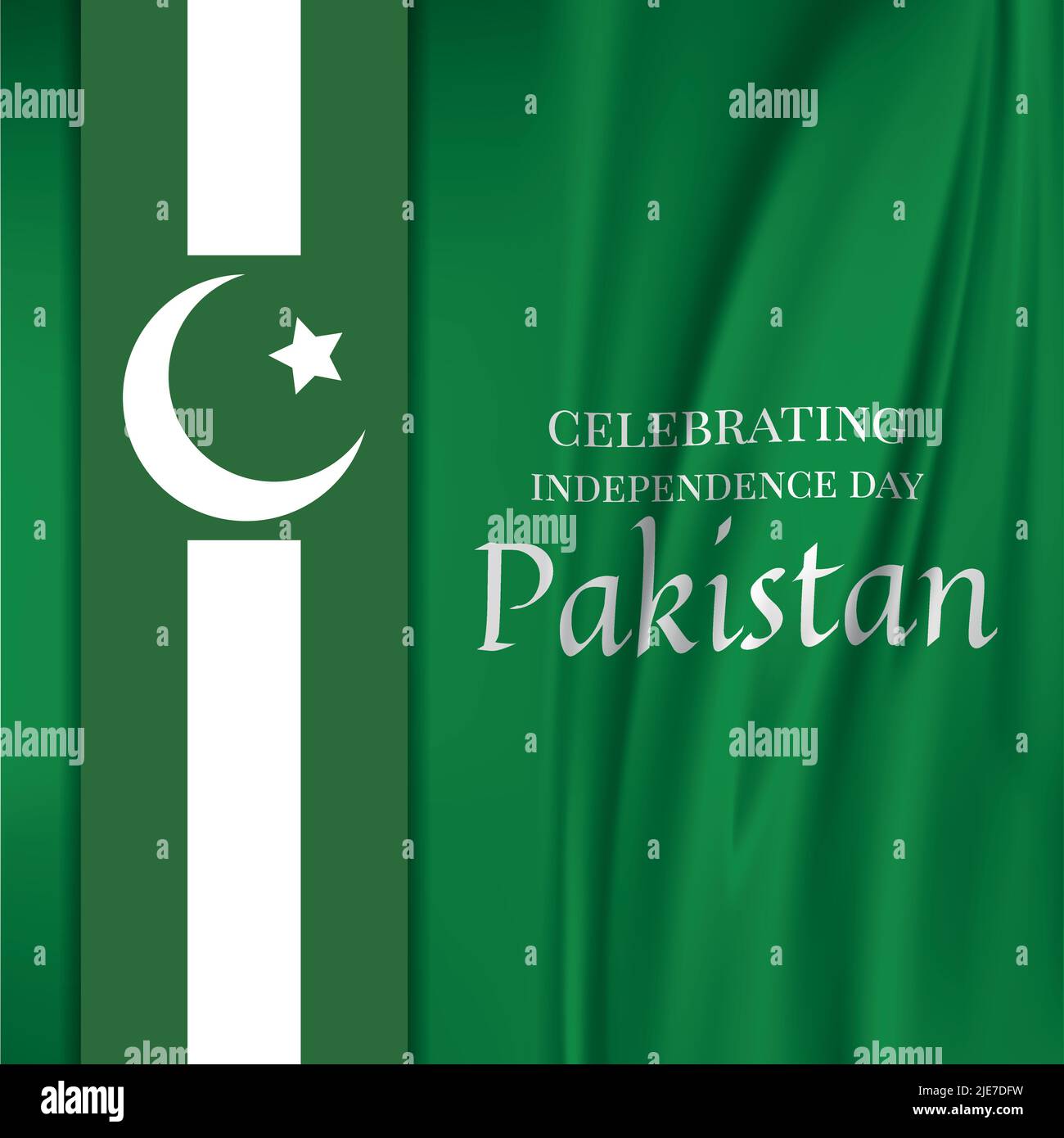 a paper-cut postcard in honor of Pakistan's independence Day ...