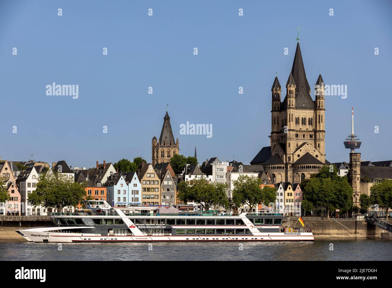 Historical buildings in Cologne Old Town attract millions of visitors ...
