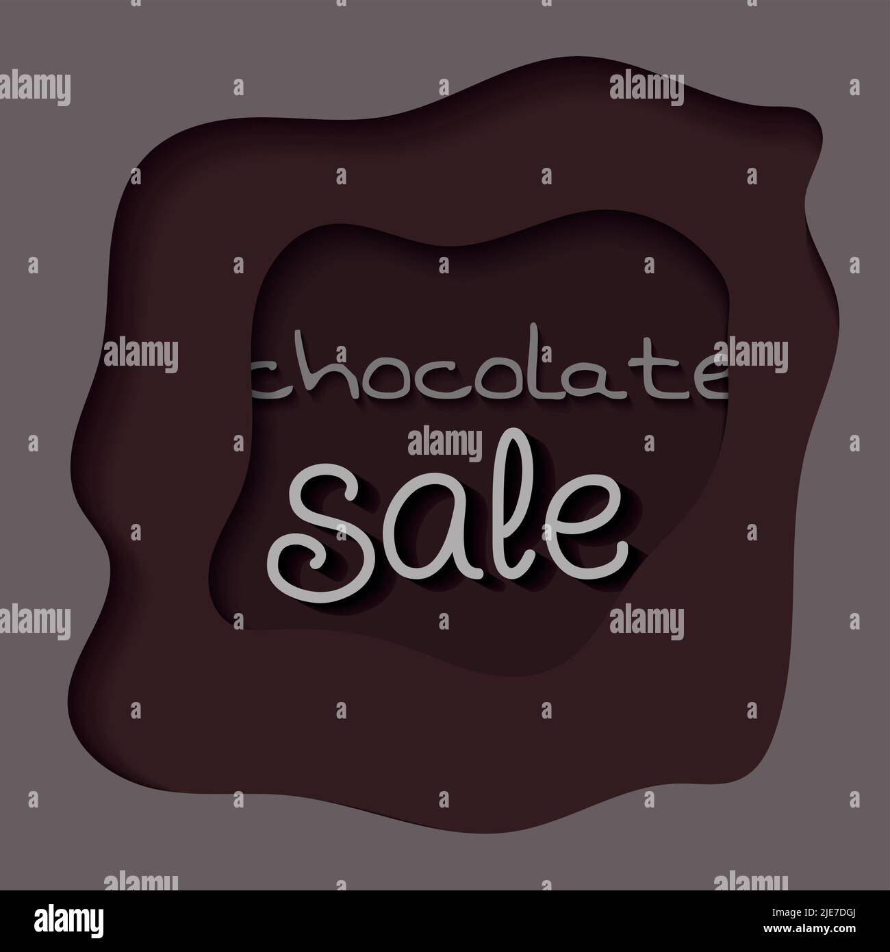 vector illustration in the form of a postcard. paper cut out. cut out ...