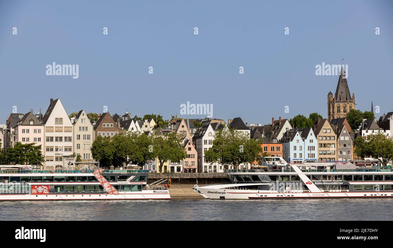 Historical buildings in Cologne Old Town attract millions of visitors ...