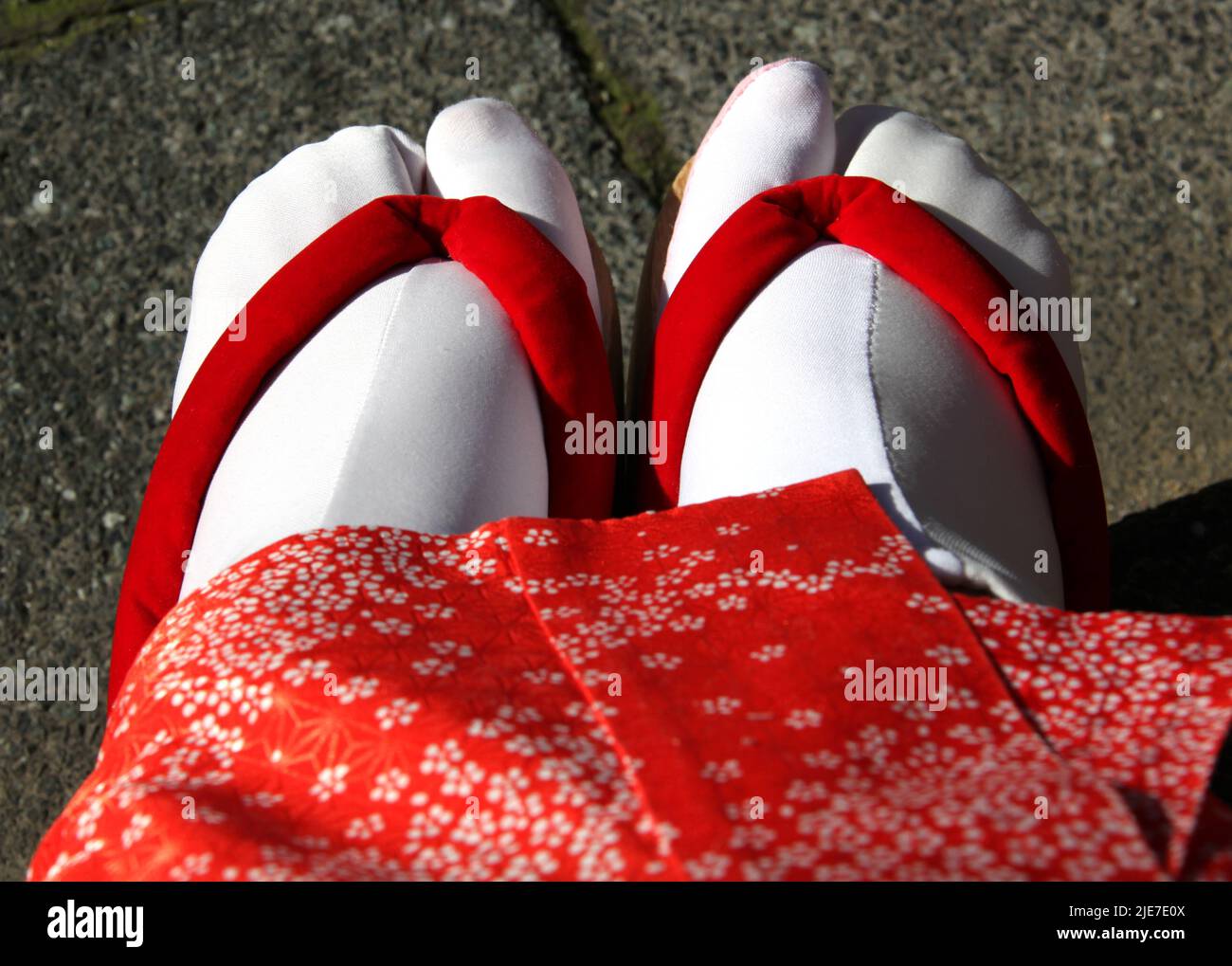 Japanese traditional sandals worn by Maiko (trainess Geisha) in Kyoto ...