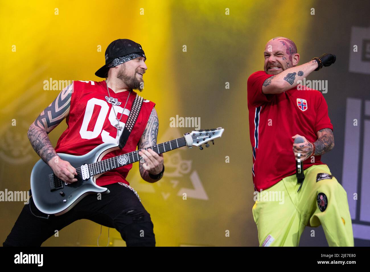 Oslo, Norway. 25th June, 2022. The American heavy band Five Finger ...
