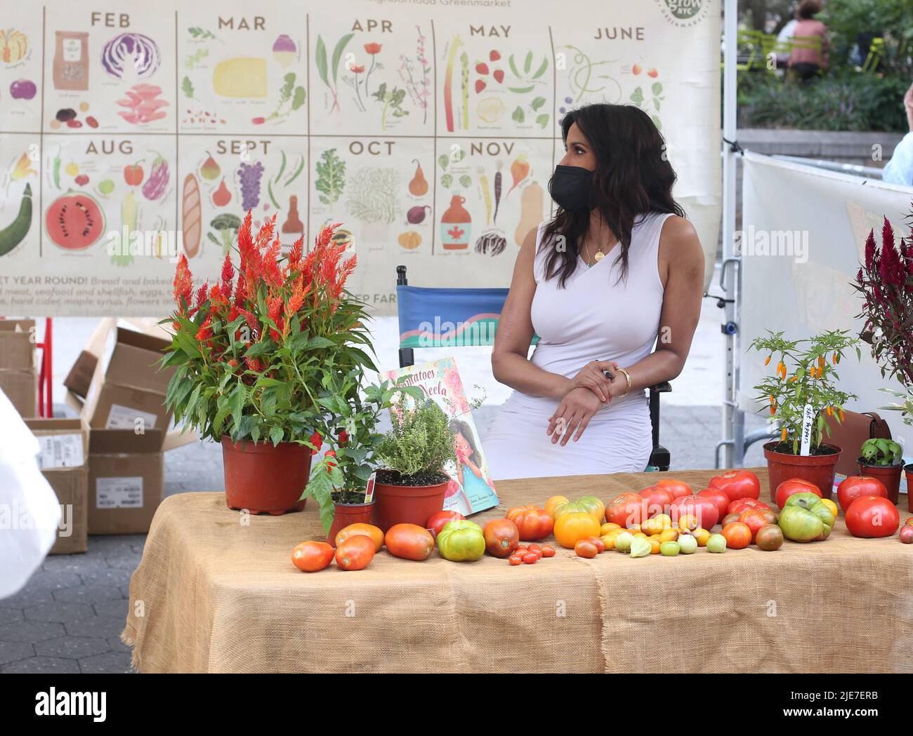 Padma Lakshmi book signing for her book Tomatoes for Neela Held at ...