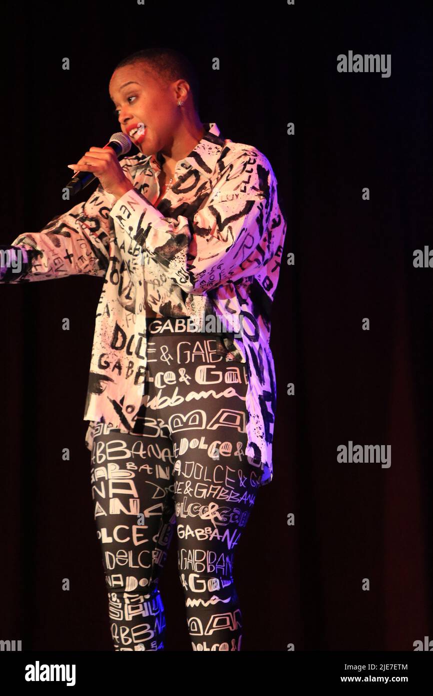 Singer Chrisette Michele performing live at the City Winery Restaurant ...
