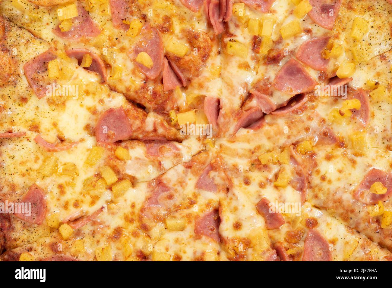 close-up image of the center of a pizza, top view Stock Photo - Alamy