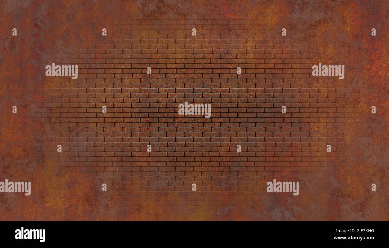 rusty industry metal brick wall Stock Photo - Alamy